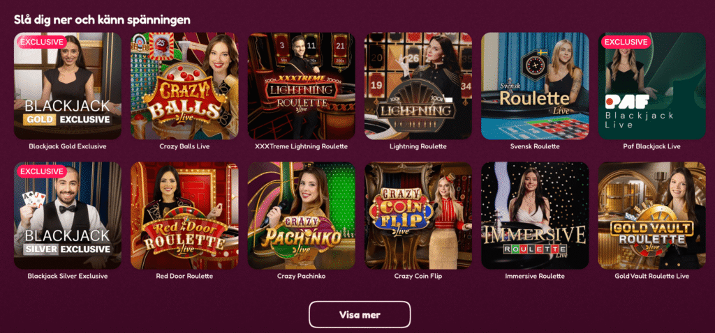 Snurr Casino Recension 2026 - Ett nytt och modernt casino